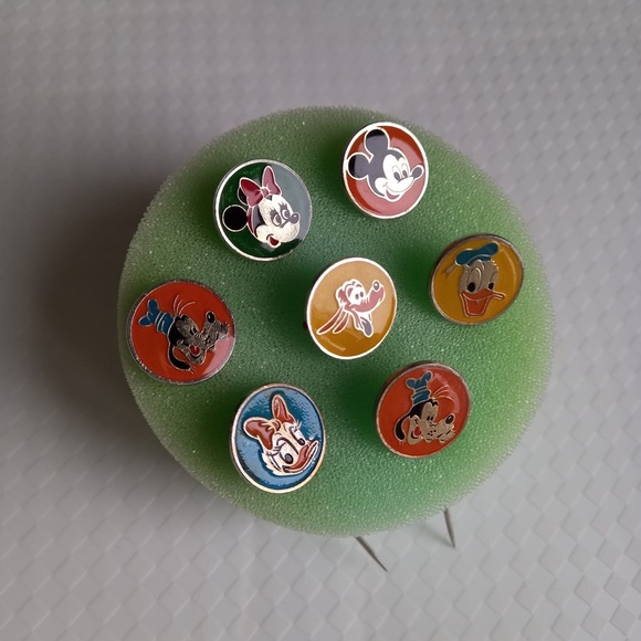 Disney | Jewelry | Disney Vintage Pin Badges Rare 7 Pcs | Poshmark